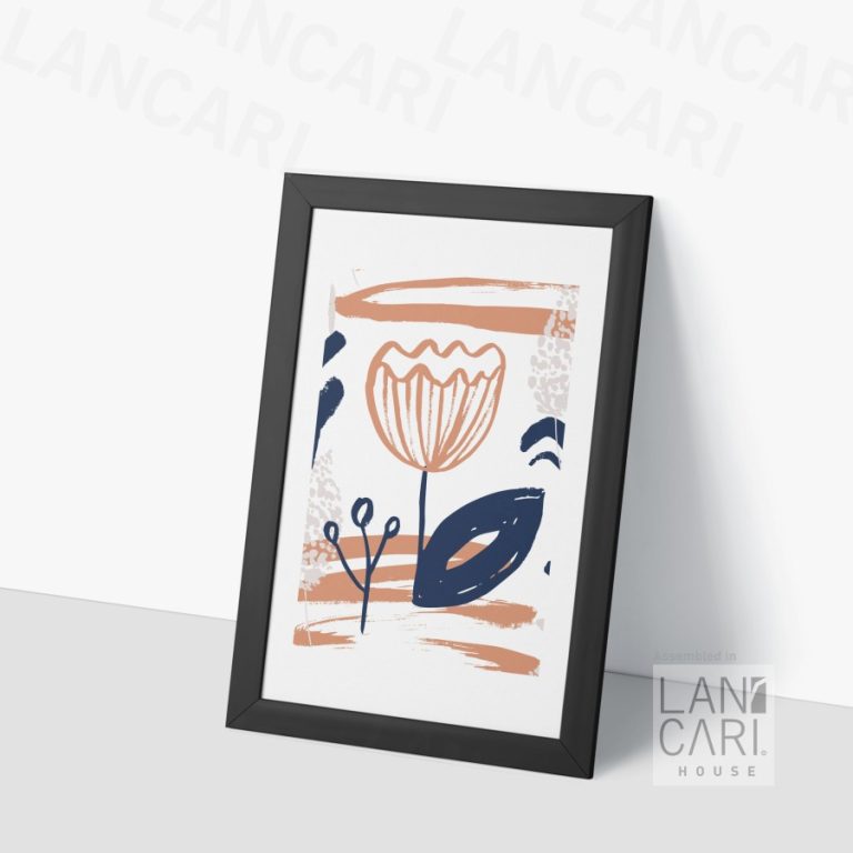 Dekorasi Bunga Tropical Pigura lukisan Abstrak Rumah Kantor - LANCARI